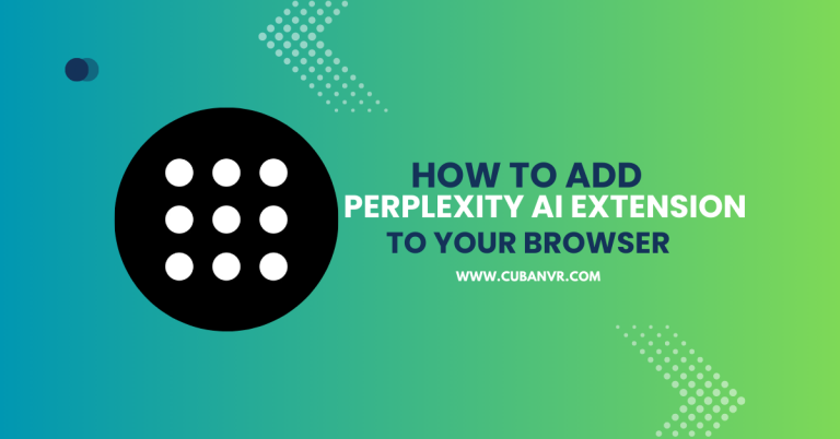 How To Add Perplexity AI Chrome Extension To Your Browser - Cuban VR