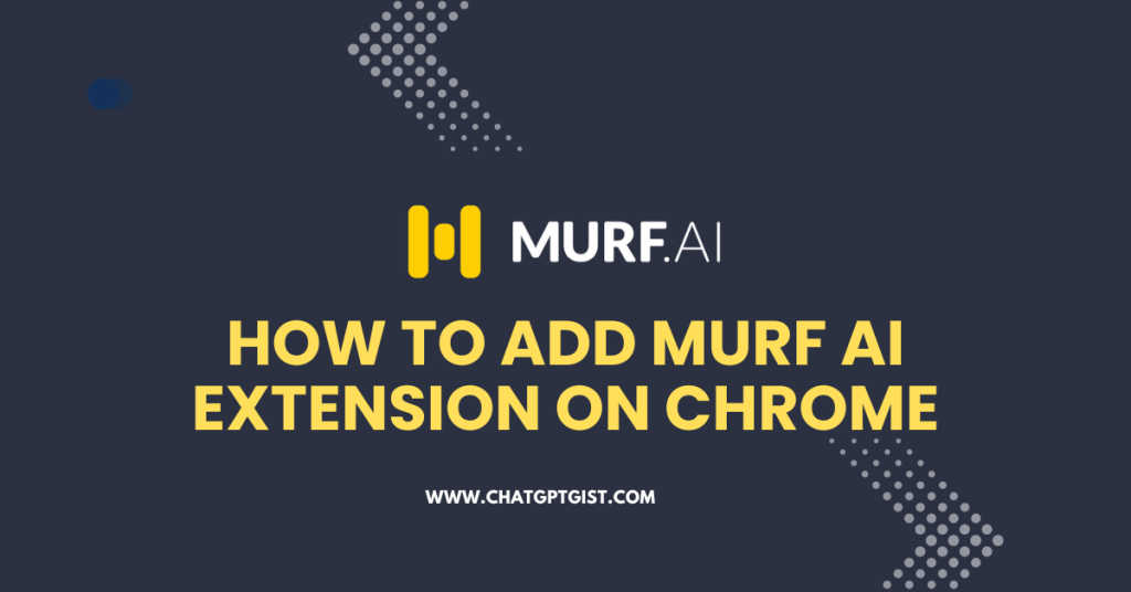 How To Add Murf AI Chrome Extension - Cuban VR